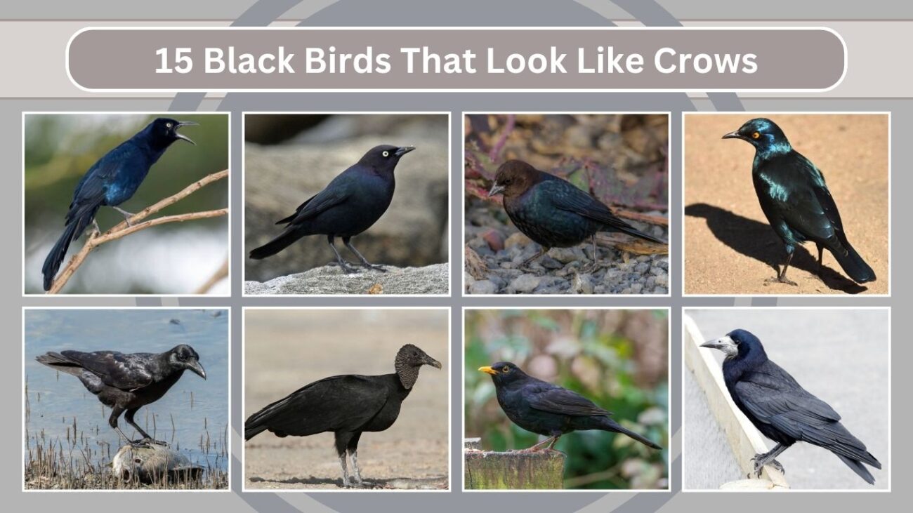 15 Black Birds That Look Like Crows (ID Guide)